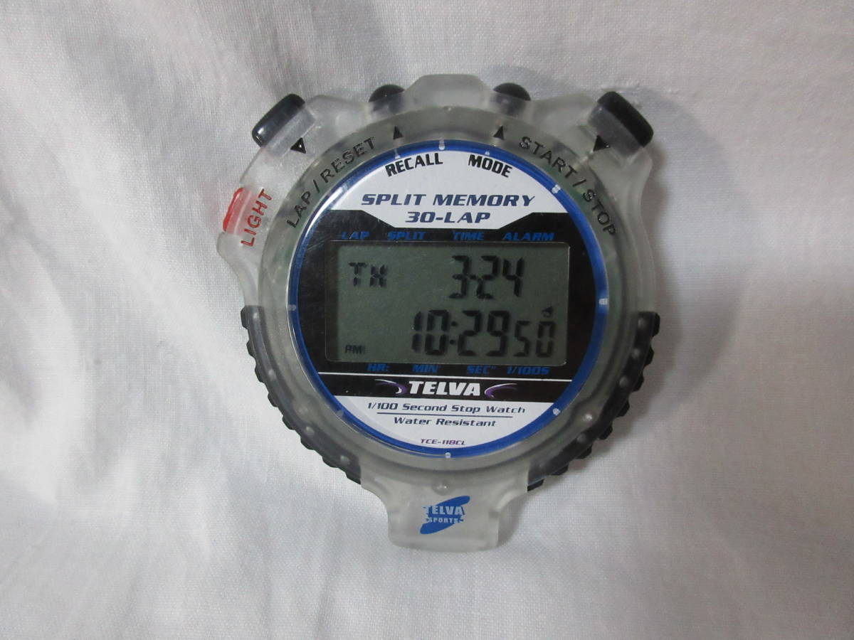 【やや傷や汚れあり】 稼働品 TELVA ストップウォッチ Split MEMORY 30-LAP、 時計機能付 TCE-118CLの落札情報詳細 - ヤフオク落札価格検索 オークフリー