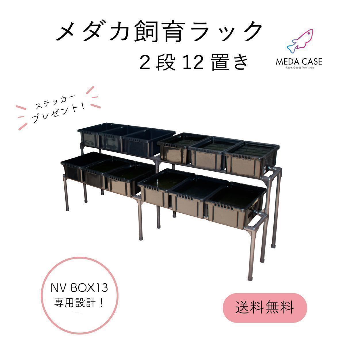 【新品】★送料無料★ メダカ 飼育ラック 3段8個置き NV BOX 13 専用設計 屋外設置対応 繁殖 めだか 棚 ビオトープ 盆栽 庭 メダケースD41 の落札情報詳細| ヤフオク落札価格 ...