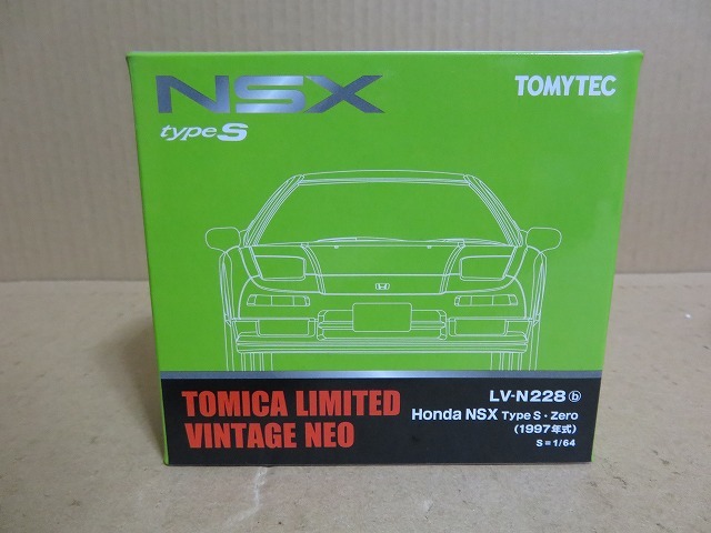 【未使用】トミカリミテッドヴィンテージNEO 1/64 LV-N228b ホンダ NSX 1997年式 TypeS Zero ライトグリーンの ...
