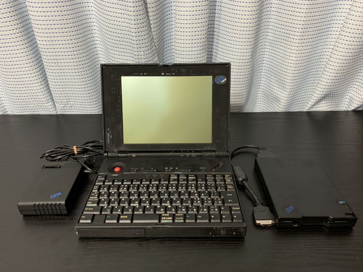 【中古】 格安完動 IBM ThinkPad 560X ACアダプター フロッピードライブ付 Win2000 メモリ96MB 2640-60J ...