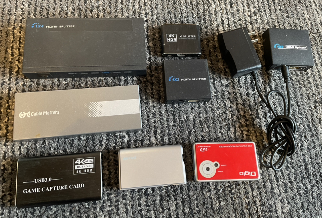 【やや傷や汚れあり】 HDMI Splitter スプリッター cable Matters Game Capture card 4K HDR ...