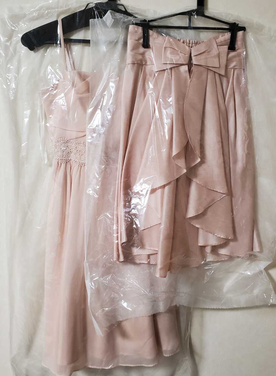 【目立った傷や汚れなし】Ba Dre フォーマル 2wayドレス ピンク ＋ ボレロ 2点セット の落札情報詳細| ヤフオク落札価格情報 オークフリー