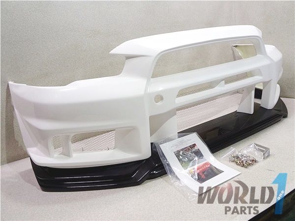 【中古】三菱 ランサーエボリューション X ランエボ10 CZ4A フロントリップスポイラー エアダム 黒無塗装 6512A126 [D ...