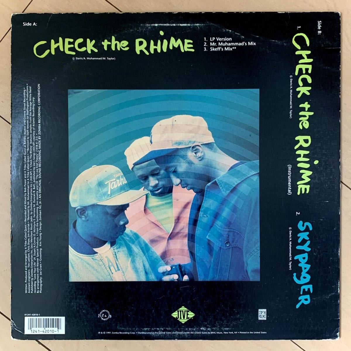【やや傷や汚れあり】オリジナルUS盤 A TRIBE CALLED QUEST - CHECK THE RHIME （検）90’sヒップホップ ...