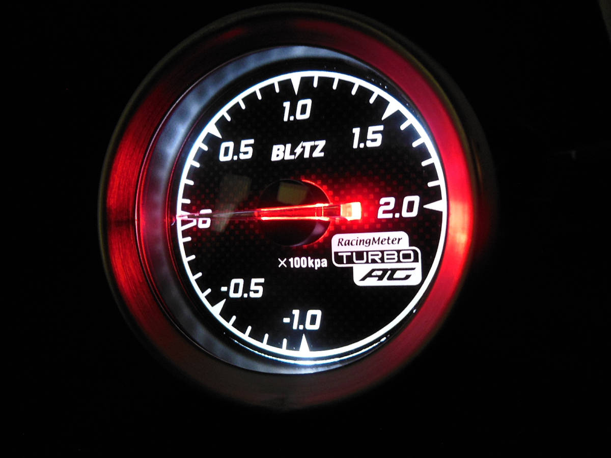 【傷や汚れあり】★BLITZ ブースト計 機械式 RACING METER AC 60φ 黒 カーボン ブリッツ ターボメーター レーシングメーター Boost meterの落札情報詳細 ...