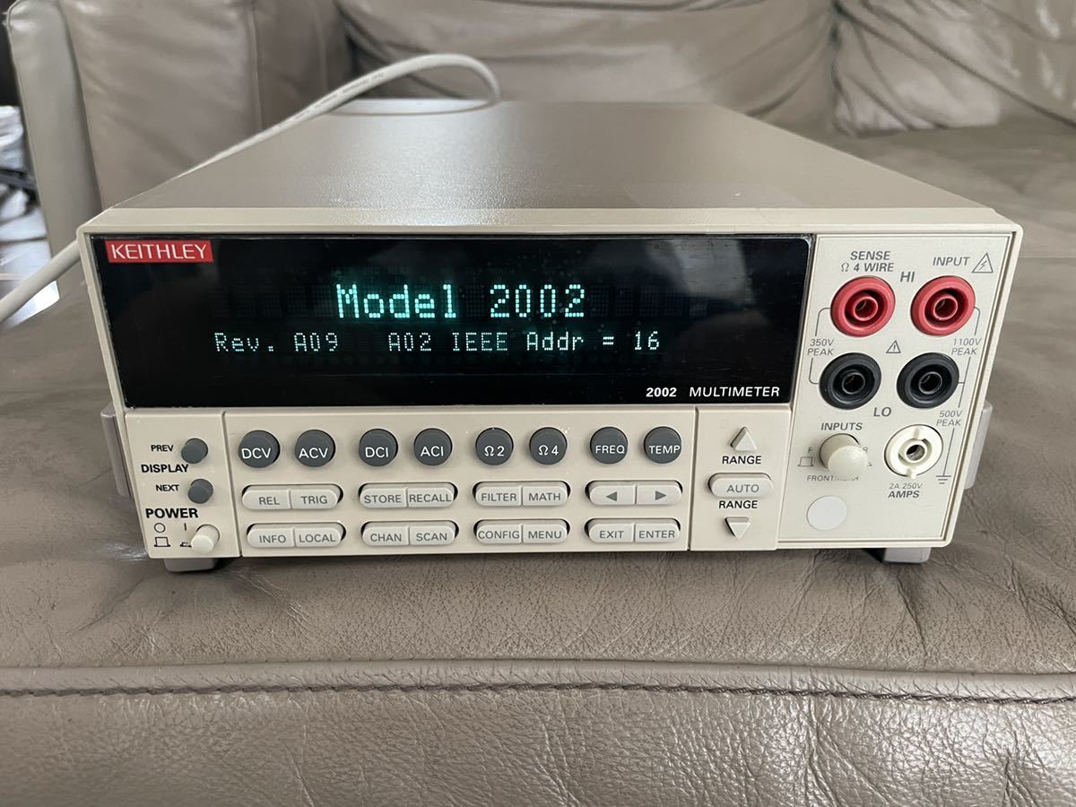 【やや傷や汚れあり】Keithley 2002 ケースレー デジタルマルチメーター 2002シリーズ 8.5桁 高性能 希少品の落札情報詳細 - Yahoo!オークション落札価格検索 オークフリー