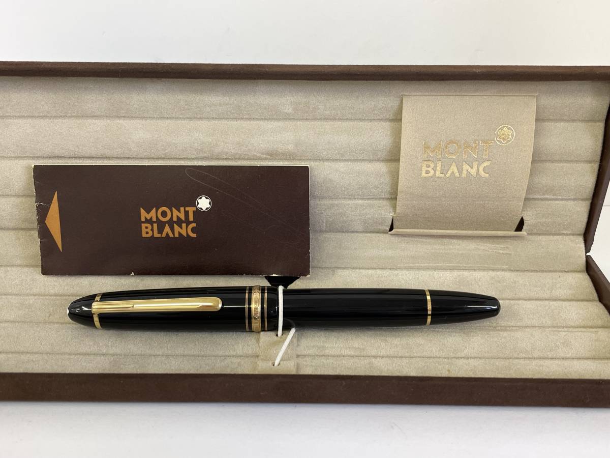 【傷や汚れあり】☆ヴィンテージ！希少！MONT BLANC モンブラン万年筆 14K マイスターシュテュックNO.146 4810 万年筆 ペン先 14K 585 刻印☆箱付きの落札情報詳細 ...