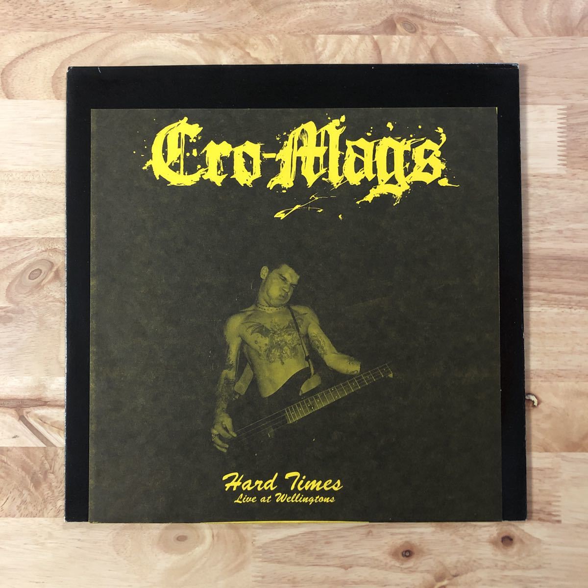 【目立った傷や汚れなし】LP CRO-MAGS/HARD TIMES: LIVE AT WELLINGTONS[US盤:LTD.300: ...