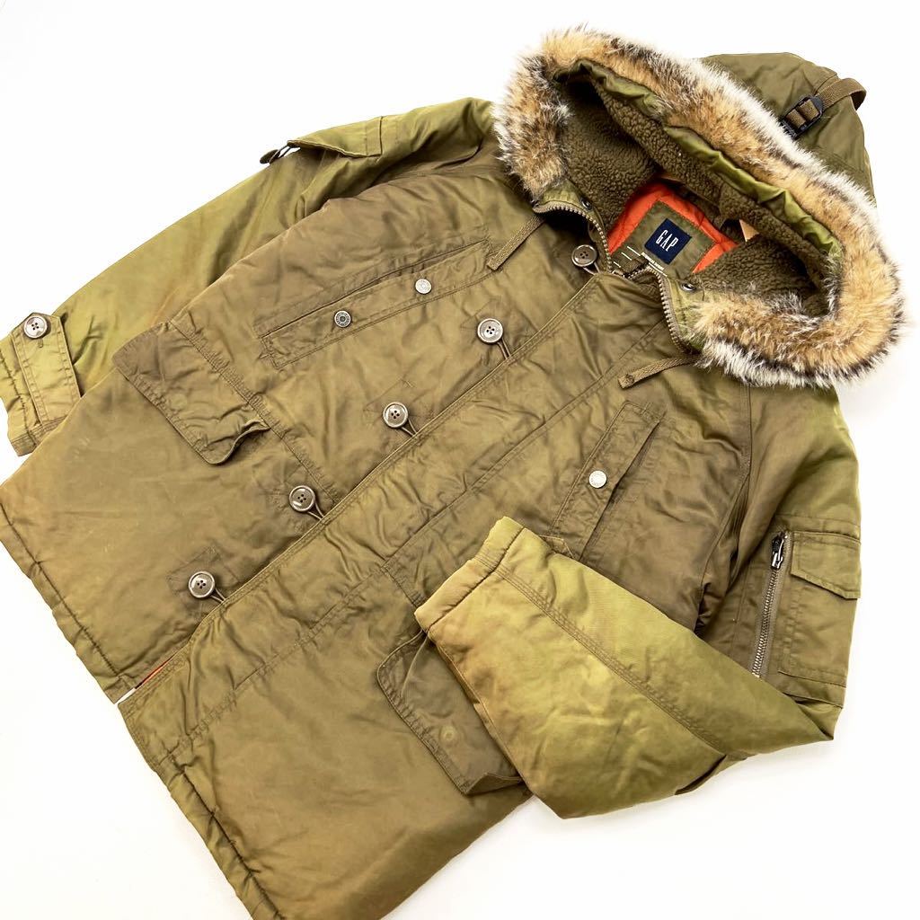【目立った傷や汚れなし】ギャップ ☆ GAP N-3B フライトジャケット オリーブ ブラウン S 古着ならではの風合いが最高♪ 渋い大人 アメカジ ミリタリー BB160の落札情報詳細 ...