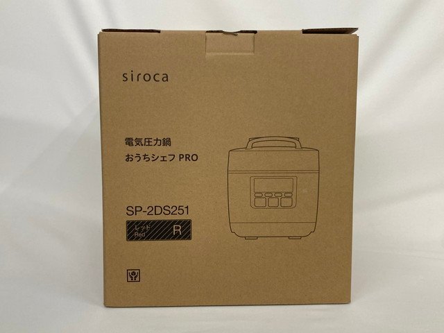 【未使用】送料無料 未使用品 siroca シロカ 電気圧力鍋 おうちシェフ PRO レッド SP-2DS251の落札情報詳細 - ヤフオク落札価格検索 オークフリー