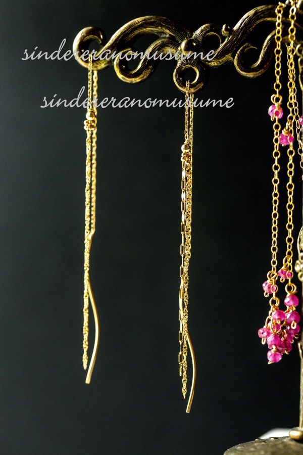 【未使用に近い】★K10YGチェーンロングピアス 2連 10金 10K★の落札情報詳細 - ヤフオク落札価格検索 オークフリー