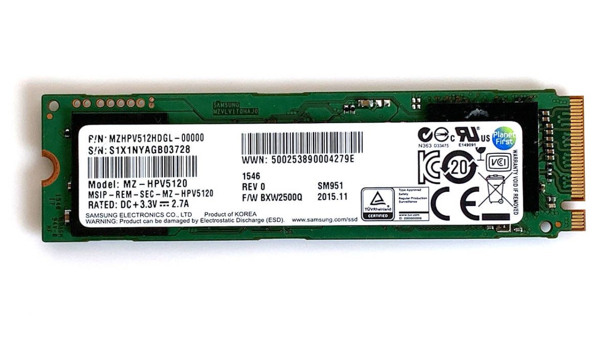 【目立った傷や汚れなし】送料無料 サムスン・SAMSUNG SSD MZHPV512HDGL M.2 2280 SM951 512GB エラーチェック済の落札情報詳細 - ヤフオク落札価格検索 ...