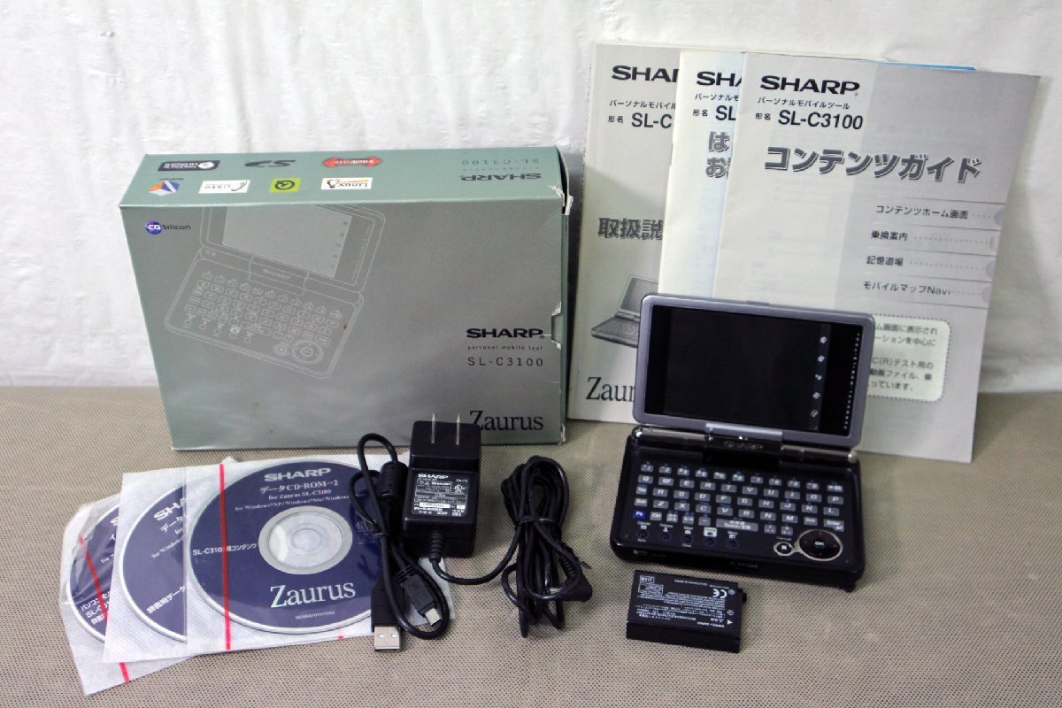 希少 SHARP シャープ パーソナルモバイルツール MI-C1-S パワーザウルス Zaurus デジタルカメラカード付き CE-AG06 PDA の落札情報詳細| ヤフオク落札価格情報 ...