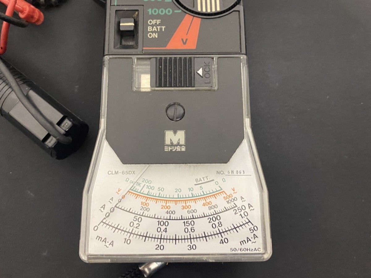 【やや傷や汚れあり】A4 ミドリ安全 CLM-65DX CLAMP LEAK METER クランプリークメータ ケースポーチあり 現状品の落札 ...
