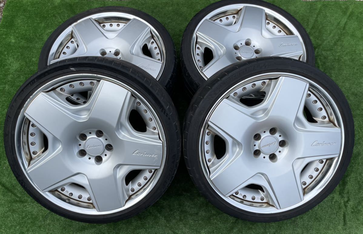 【やや傷や汚れあり】Lorinser ロリンザー RSK6 21インチ 9J +38 10J +44 PCD112 5H タイヤホイール 4本 ...