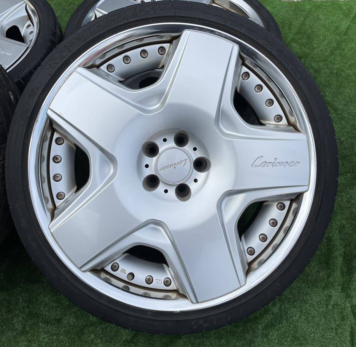 【やや傷や汚れあり】Lorinser ロリンザー RSK6 21インチ 9J +38 10J +44 PCD112 5H タイヤホイール 4本 ...