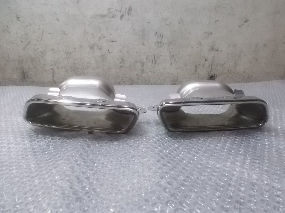 【やや傷や汚れあり】★激安!★ベンツ W221 Sクラス カブリオレ 純正 ノーマル マフラーカッター エンド テール 左右 ...