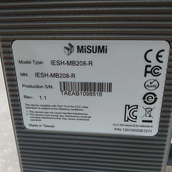 【傷や汚れあり】中古 MiSUMi ミスミ 産業用スイッチグハブ IESH-MB205-R 管理番号A-265の落札情報詳細 - ヤフオク落札価格検索 オークフリー