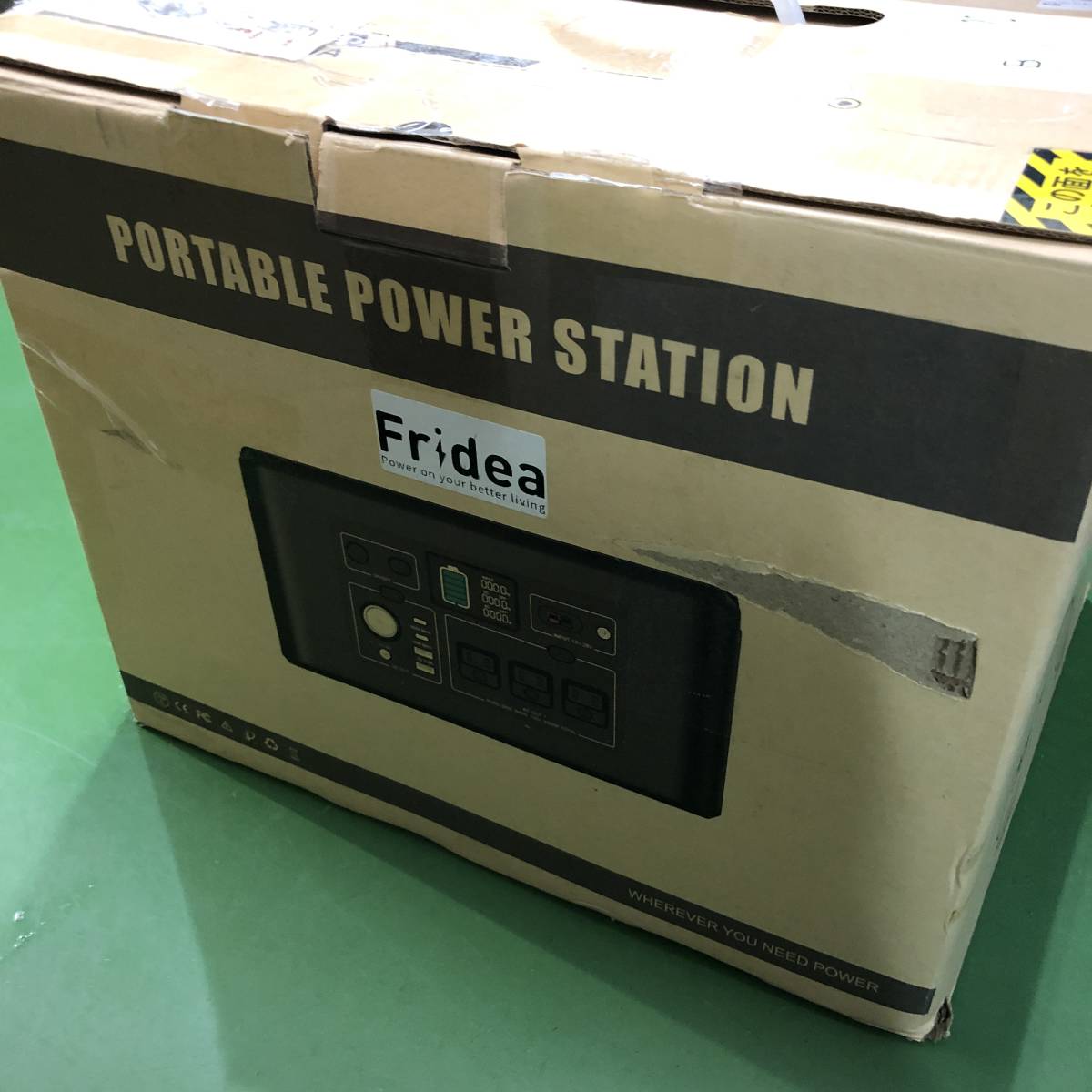 【目立った傷や汚れなし】Fridea ポータブル電源 大容量 1000W AC出力対応 26万mAhポータブルバッテリー キャンプ 車中泊 ...