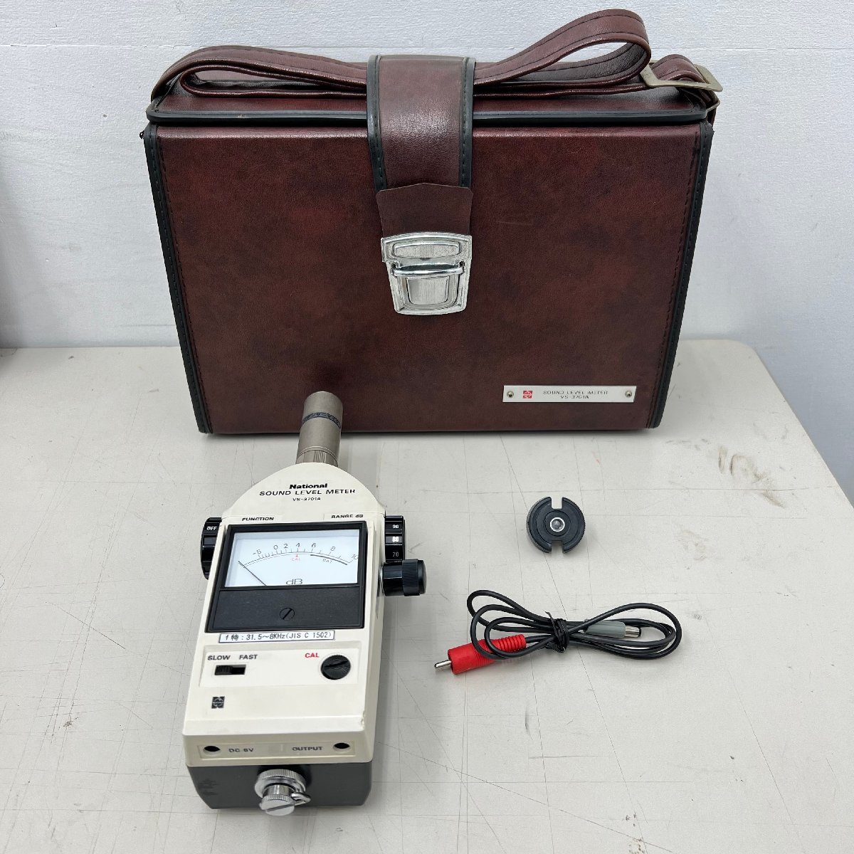 【やや傷や汚れあり】★National SOUND LEVEL METER VS-3701A サウンドレベルメーター ケース付き 中古品 4 ...
