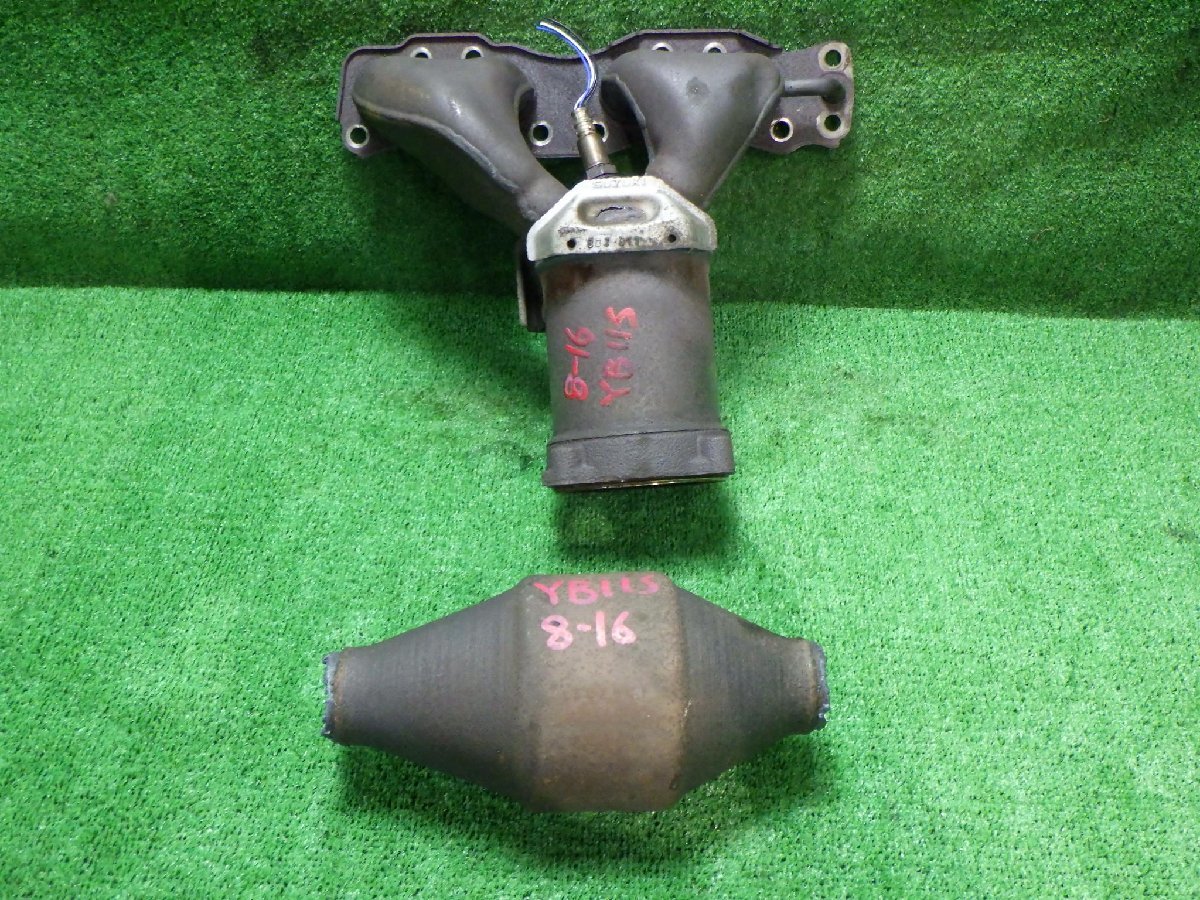 【やや傷や汚れあり】スズキ SX4 YB11S エキマニ 素材用 触媒/コンバーター/キャタライザー 80J-C11 79J-C01 M15A 14110-80JA0 14250-80J02 ...