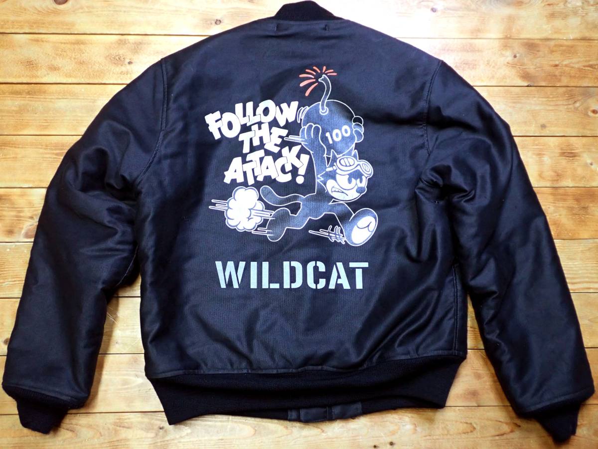 【目立った傷や汚れなし】【Toys McCOY トイズマッコイ MILITARY DECK JACKET FELIX THE CAT ...