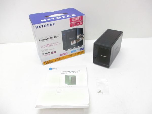 【目立った傷や汚れなし】♪NETGEAR ReadyNAS Duo v2 RND2000 ネットギア ギガビットEthernet 2ベイ ...