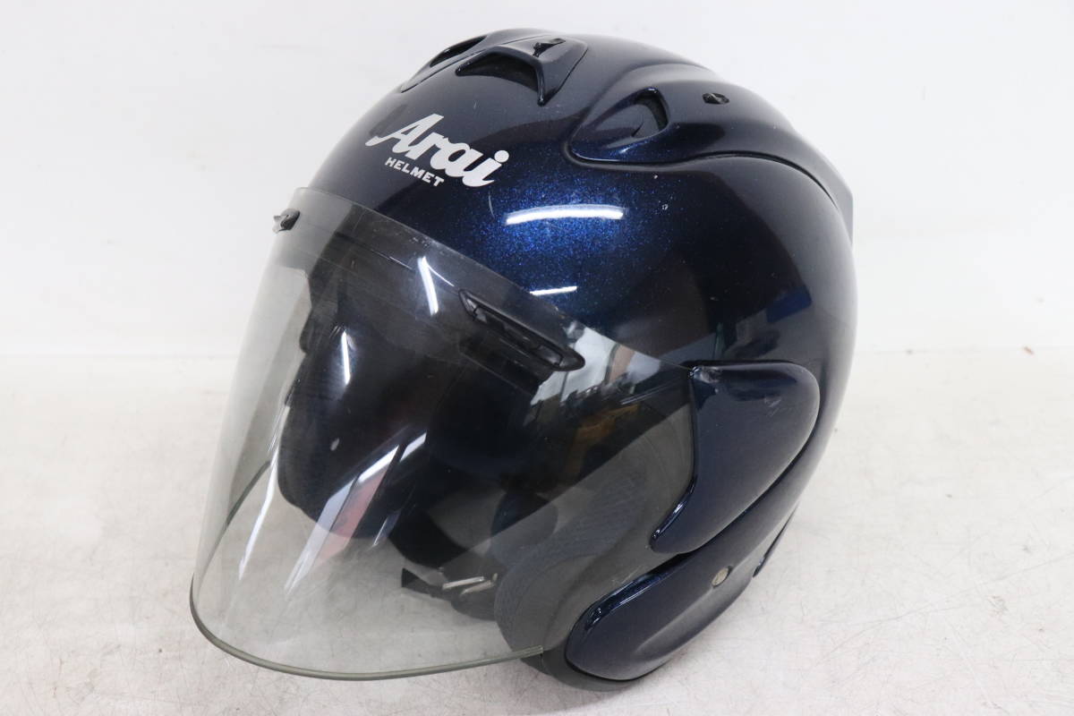 【やや傷や汚れあり】Y10/106 Arai SZ Ram III R III ジェットヘルメット SNELL Complex Laminate Construction SIZE 59 ...