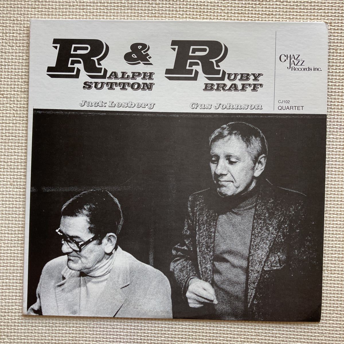 【目立った傷や汚れなし】ラルフ・サットン＆ルビーブラフ【R & R (RALPH SUTTON & RUBY BRAFF)】CHAZZ ...