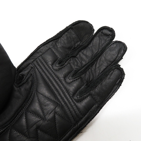 【未使用】【新品HARLEY DAVIDSON ハーレーダビッドソン 97374-17VW レザーグローブ ブラック系 L ...