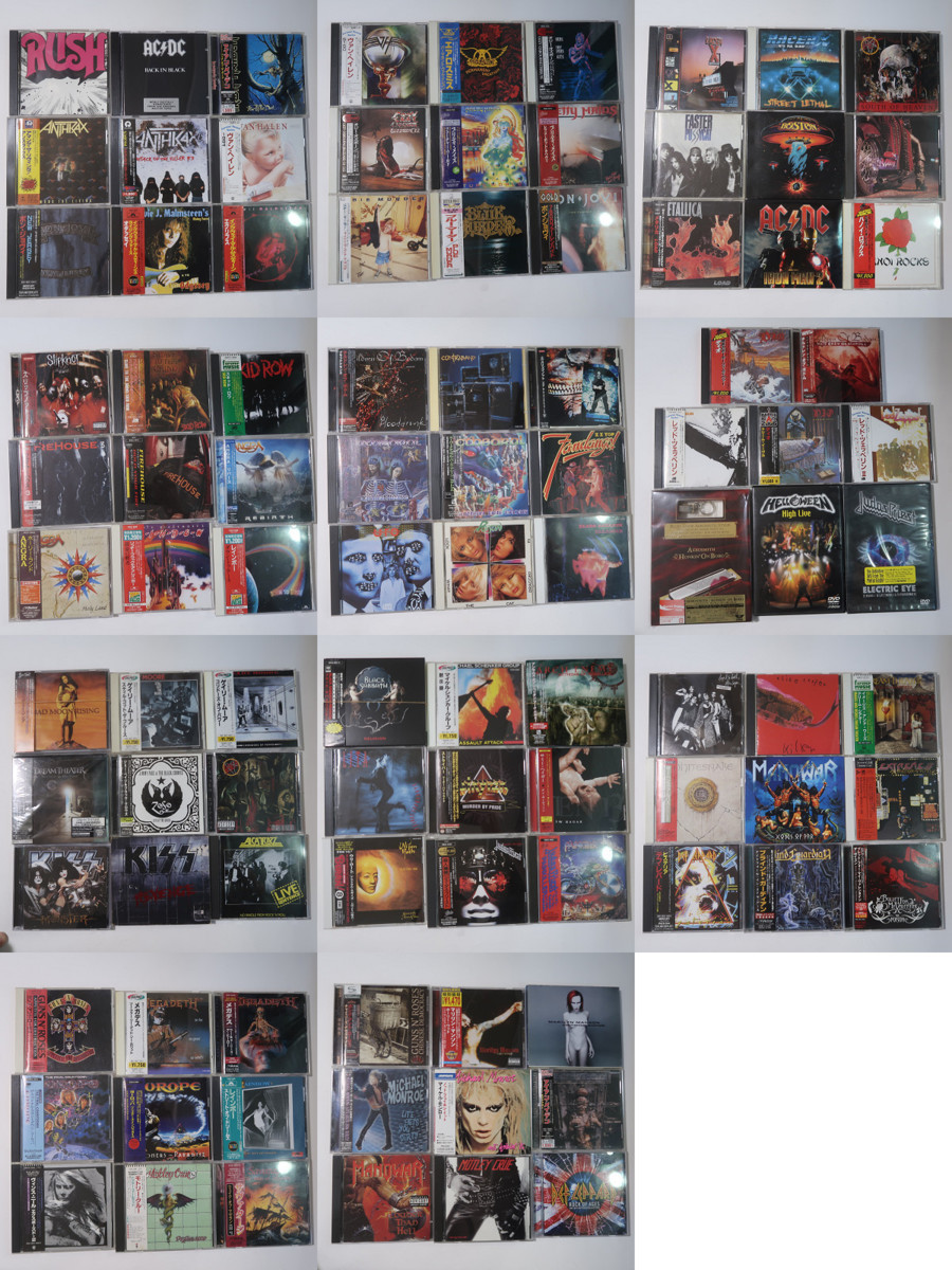 【やや傷や汚れあり】Q08725【大量!帯付,輸入,DVD含!】HR/HM ハードロック,ヘヴィーメタル CD枚850枚以上10箱セット/Led Zeppelin,AC/DC,KISS 他 の ...