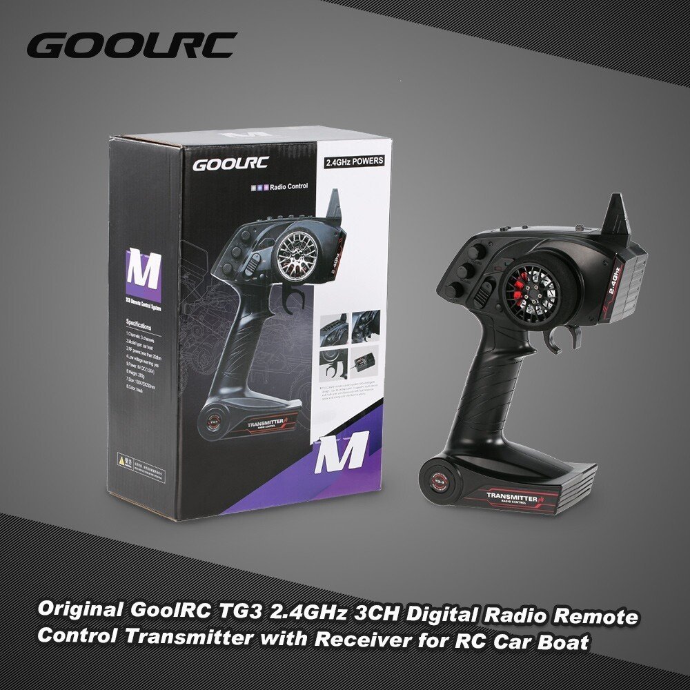 【未使用】GoolRC TG3 2.4GHz 3CH デジタル プロポセット 送信機 受信機 RCカー ZCL1370の落札情報詳細 ...