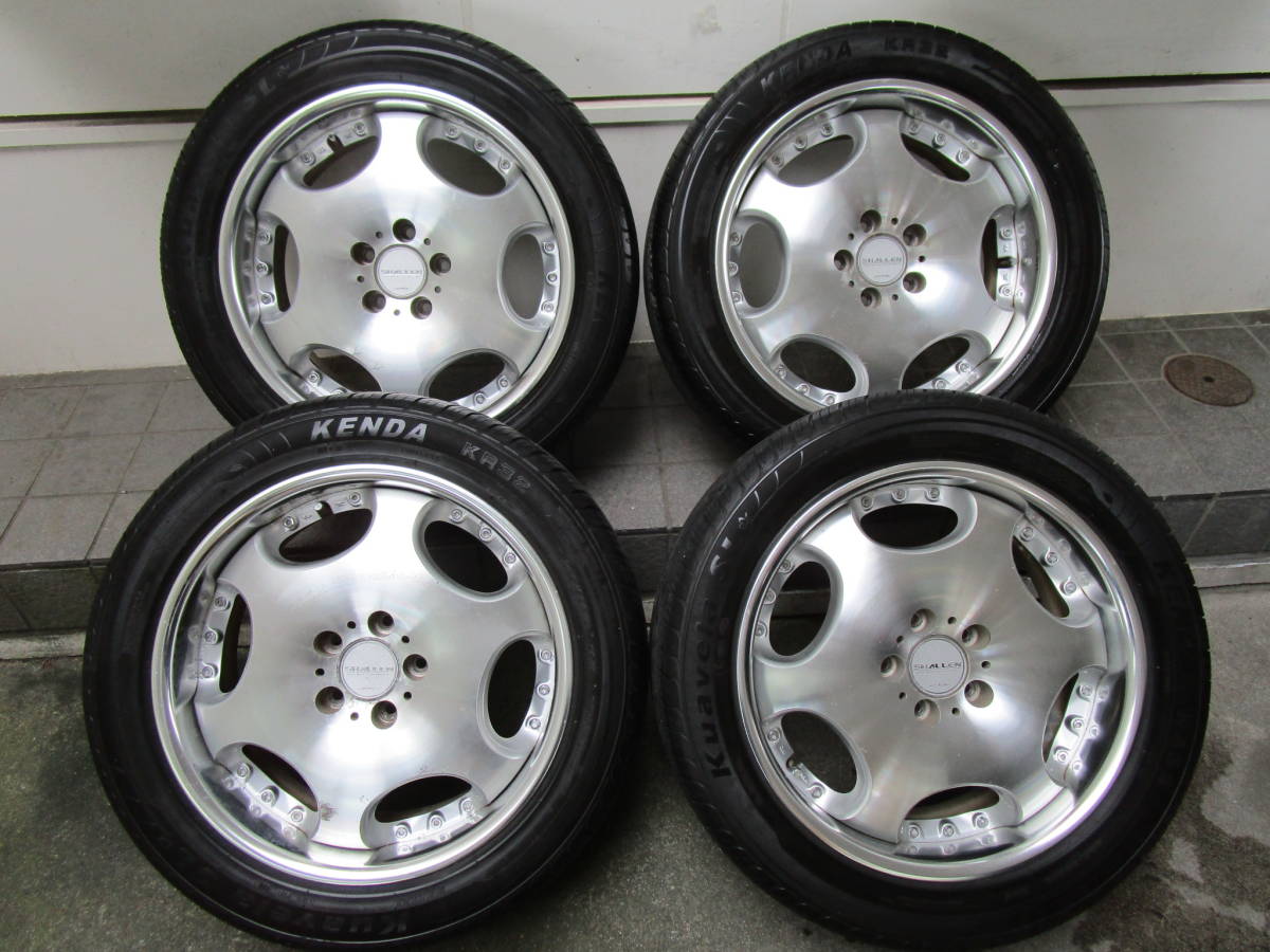 【目立った傷や汚れなし】売り切り! 深リム AME SHALLEN シャレン ENKEI製 19インチ アルミホイール 8J 9J +39 ...