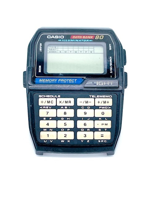 【やや傷や汚れあり】CASIO カシオ データバンク 80 DBC-81 デジタル 腕時計 レトロ DATA BNAK メンズ ブラック （24293）の落札情報詳細 - ヤフオク落札価格検索 ...