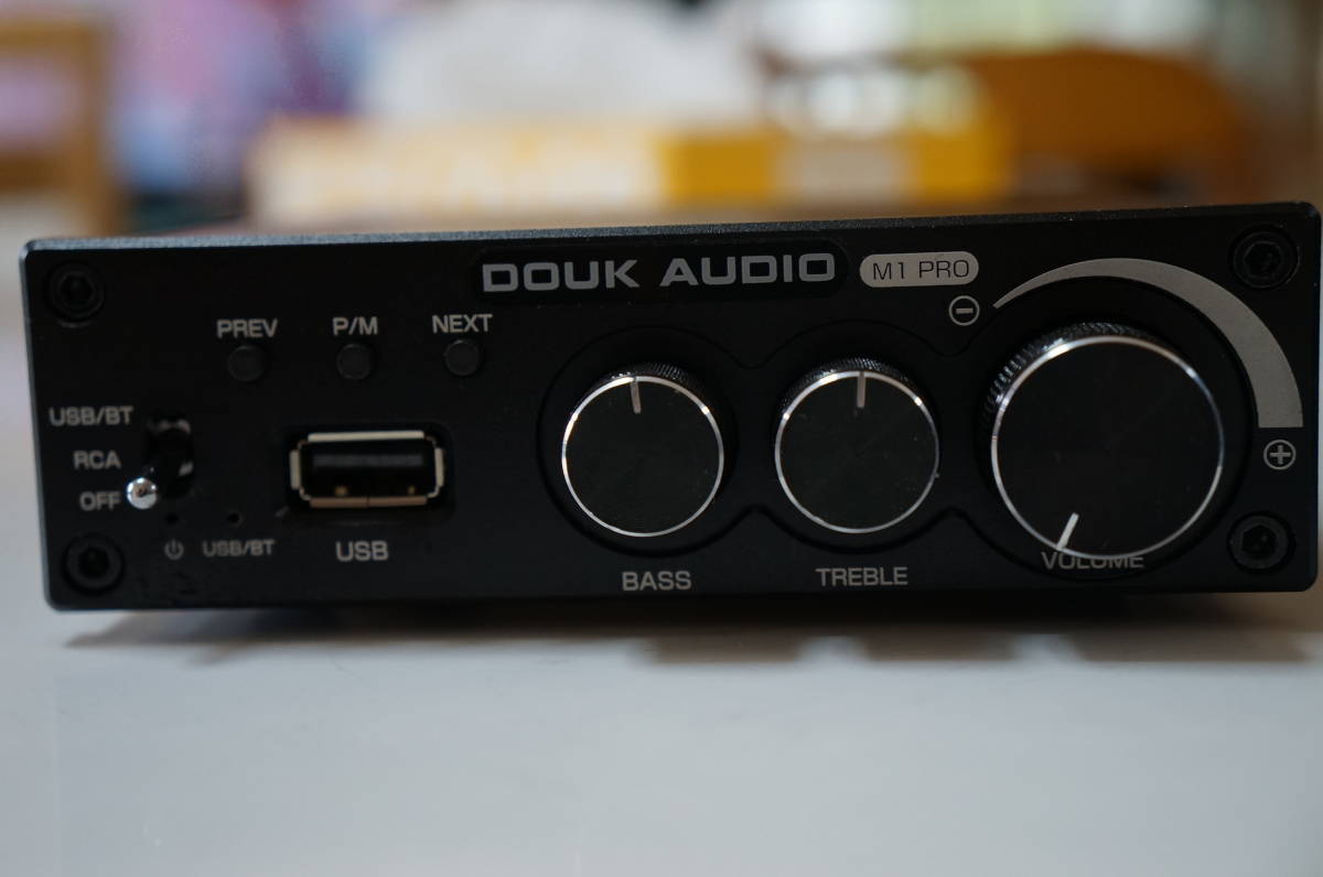 【目立った傷や汚れなし】DOUK AUDIO M1 PRO Hi-Fi 320W Bluetooth 5.0 パワーアンプ ステレオ ...