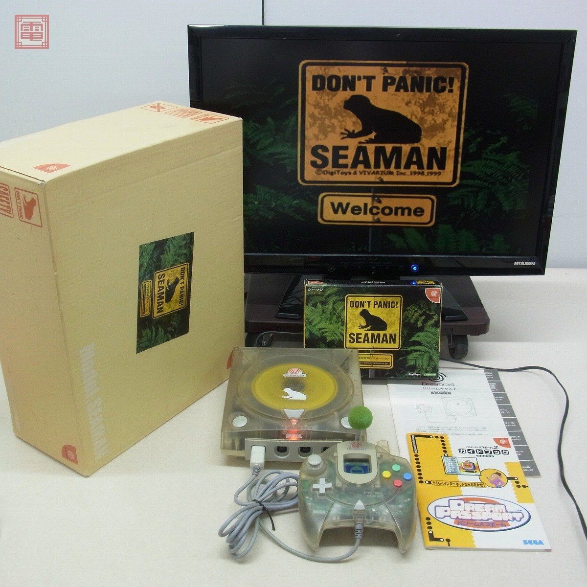 【傷や汚れあり】DC ドリキャス 本体 モデル シーマン Model；SEAMAN HKT-6300/3000 限定 希少 セガ SEGA ...
