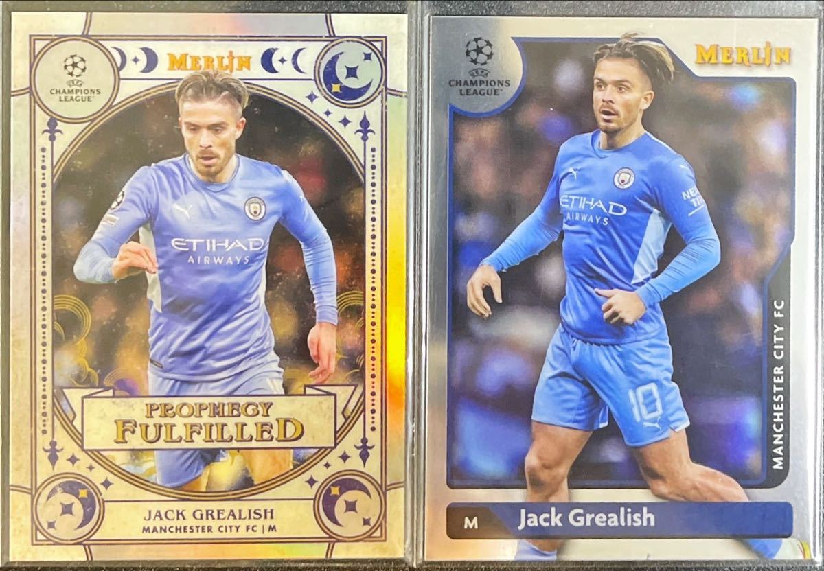 【未使用】Jack Grealish 2021-22 Topps Merlin UEFA Champions League Prophecy ...