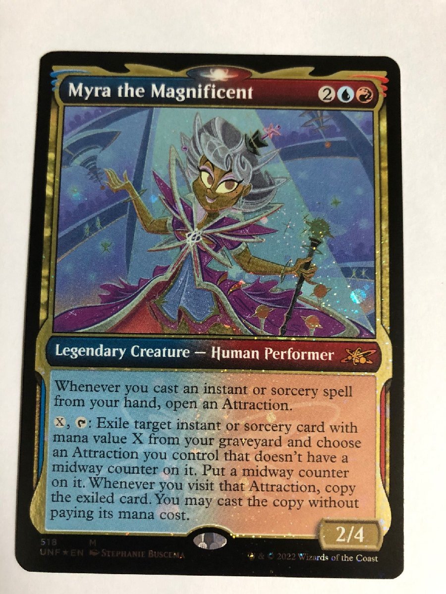 【未使用】MTG/UNFINITY/アンフィニティー/Myra the Magnificent(英)-マルチカラー★ショーケース枠★FOIL ...