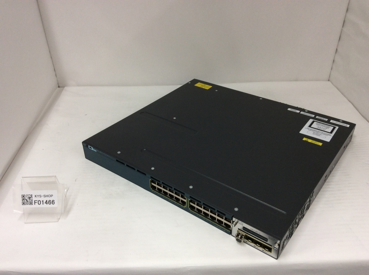 【やや傷や汚れあり】初期化済み CISCO/シスコ Catalyst 3560-X Series WS-C3560X-24T-S 搭載OS ...