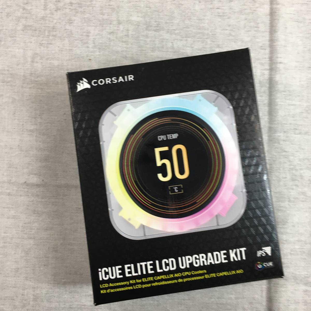 【目立った傷や汚れなし】現状品 CORSAIR Elite LCD upgrade kit -Ice- CPU 水冷 クーラー アップグレード ...