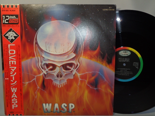 【やや傷や汚れあり】WASP「LOVEマシーン」帯付12インチの落札情報詳細 - ヤフオク落札価格検索 オークフリー