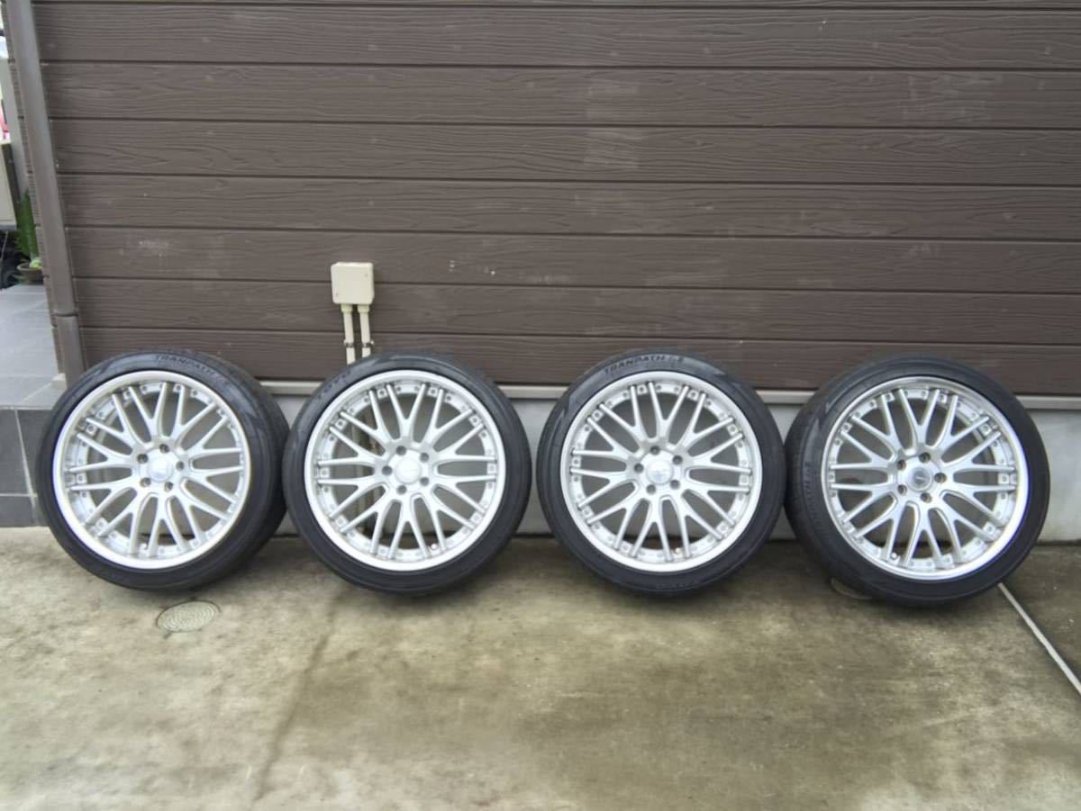 【傷や汚れあり】WORK GNOSIS GR4 20インチ 8.5J 9.5J 114.3 5H 245/40R20 4本セット ワーク ...