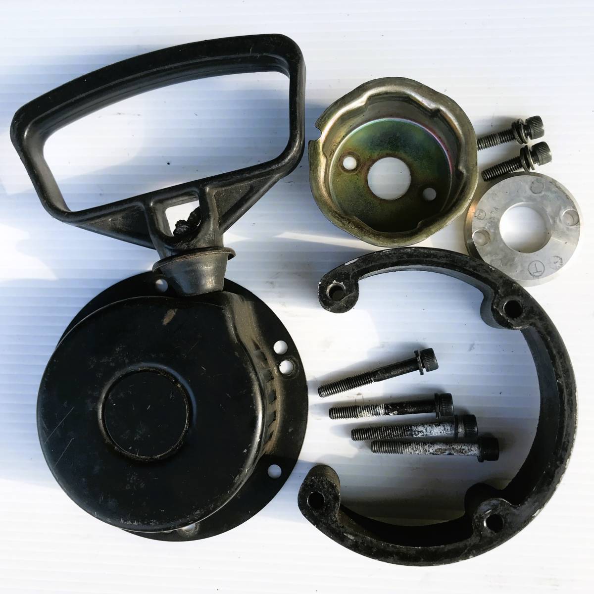 【やや傷や汚れあり】KT100 リコイルスターター フルセット ヤマハ純正 KT100SC KT100SD KT100FP KT100SP ...