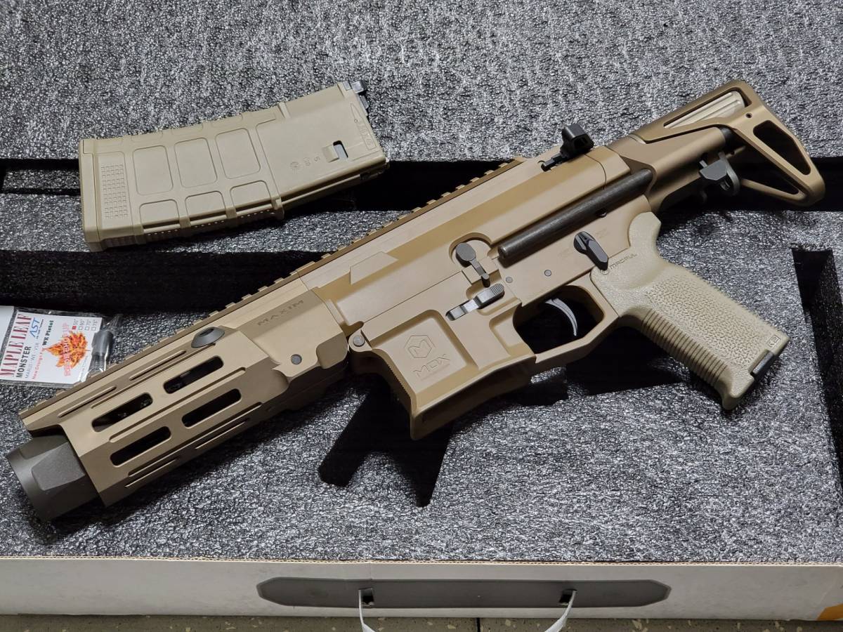 【未使用】希少未使用品MAXIM DEFENSE PDX MWSコンプリートGBB PDW FDE マルイM4 VFC GHK IRON ...