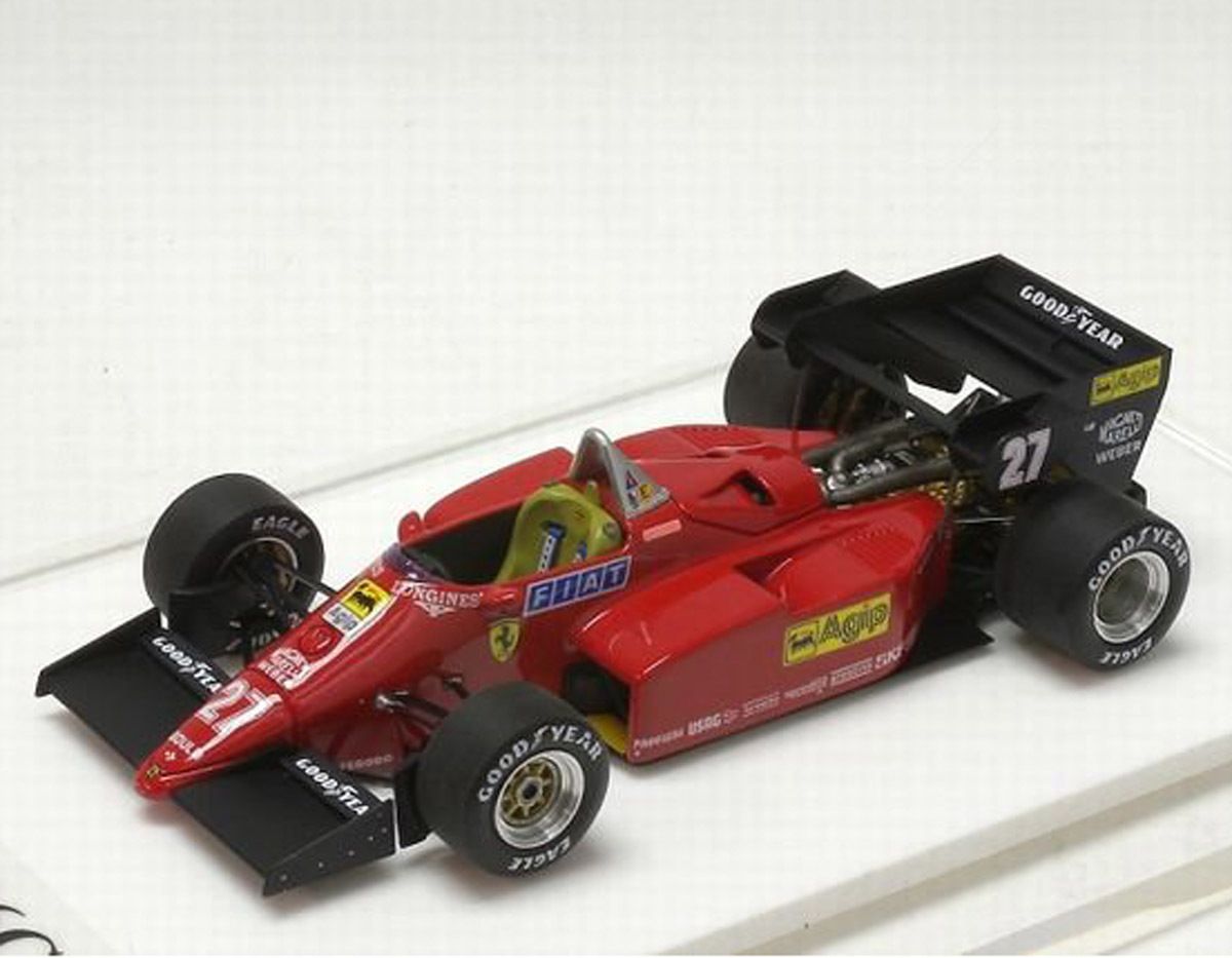 【目立った傷や汚れなし】1/43 キット フェラーリ126 C4 M2 (Ferrari 126C4 M2) 後期型 1984 M.アルボレート / R.アルヌー / MERI MK48 の ...