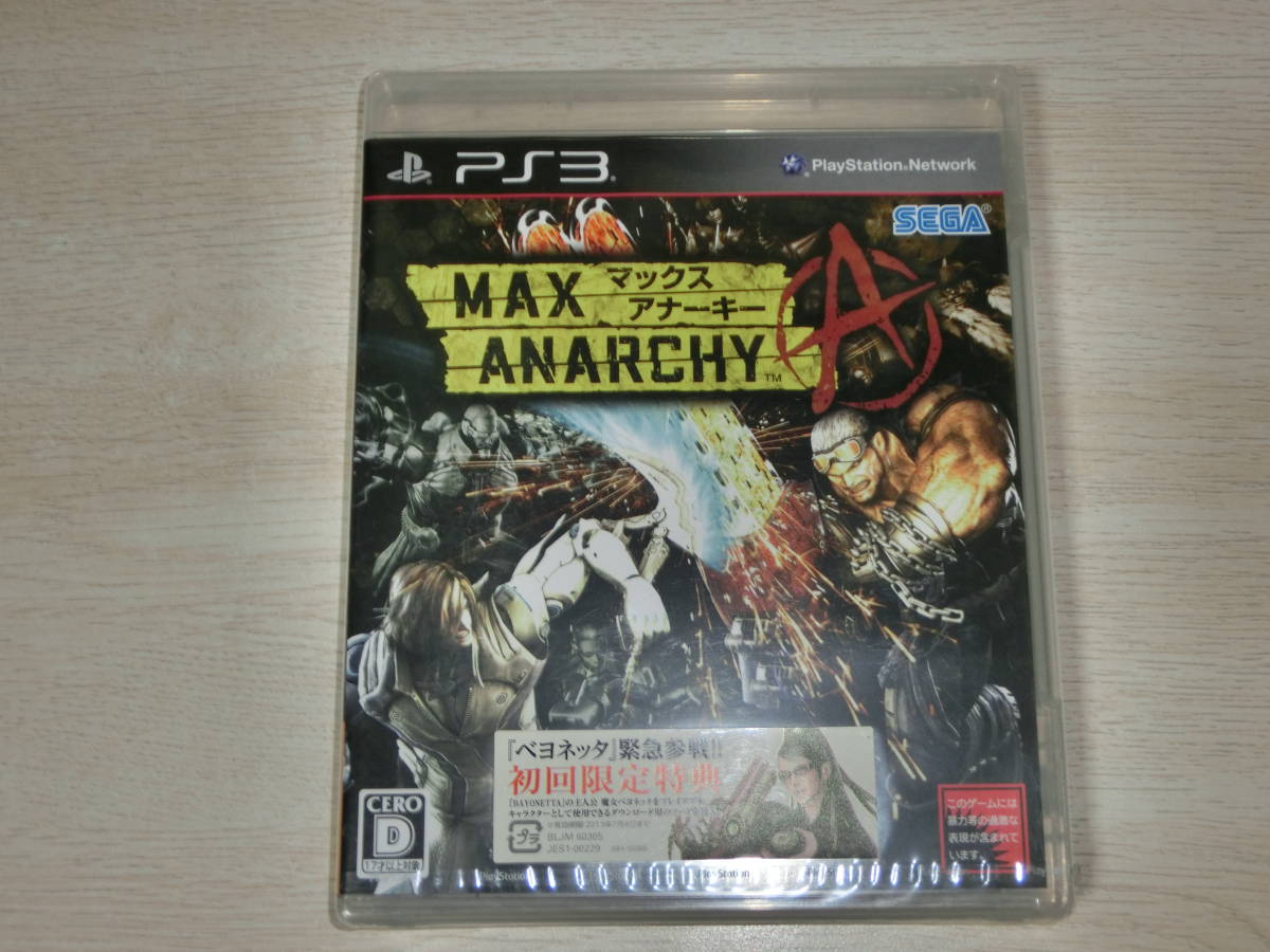 【未使用】新品即決 PS3 MAX ANARCHY（マックス アナーキー) SEGA セガの落札情報詳細 - ヤフオク落札価格検索 オークフリー