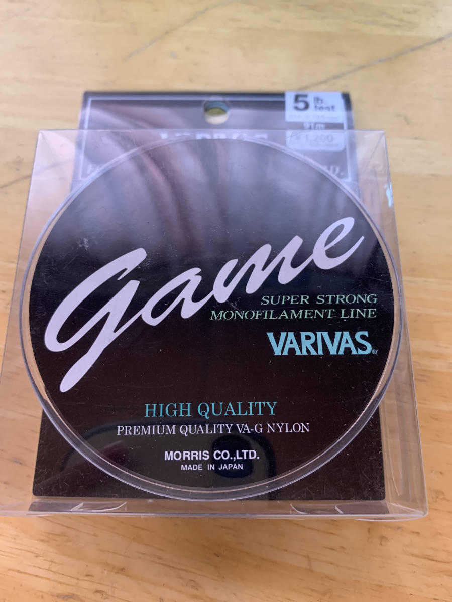 【未使用】モーリス MORRIS バリバス VARIVAS ゲーム game 5b 5ポンド 1.25号 91m ナイロン モノフィラメント ...