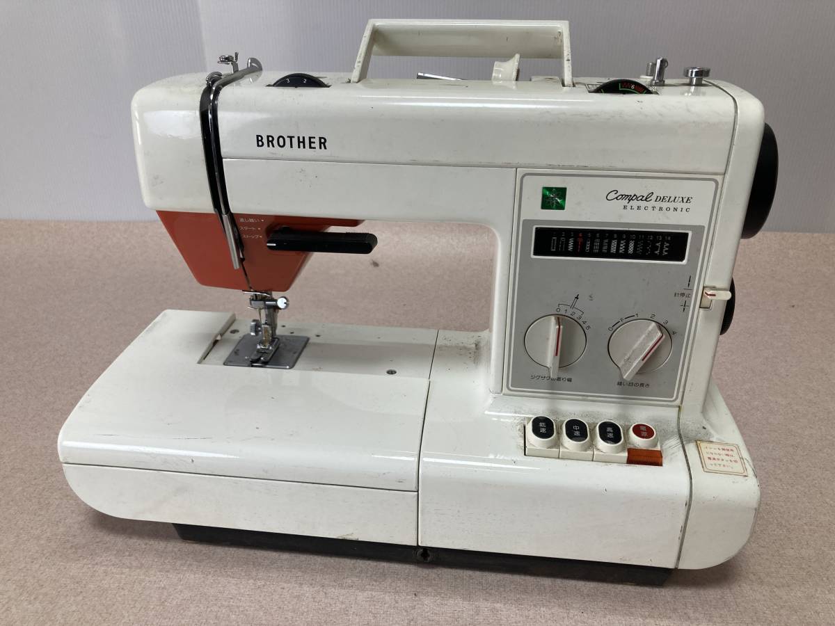 【傷や汚れあり】☆★ai ミシン（3）BROTHER Compal DELUXE ブラザー レトロミシン インテリア ヴィンテージの落札情報 ...