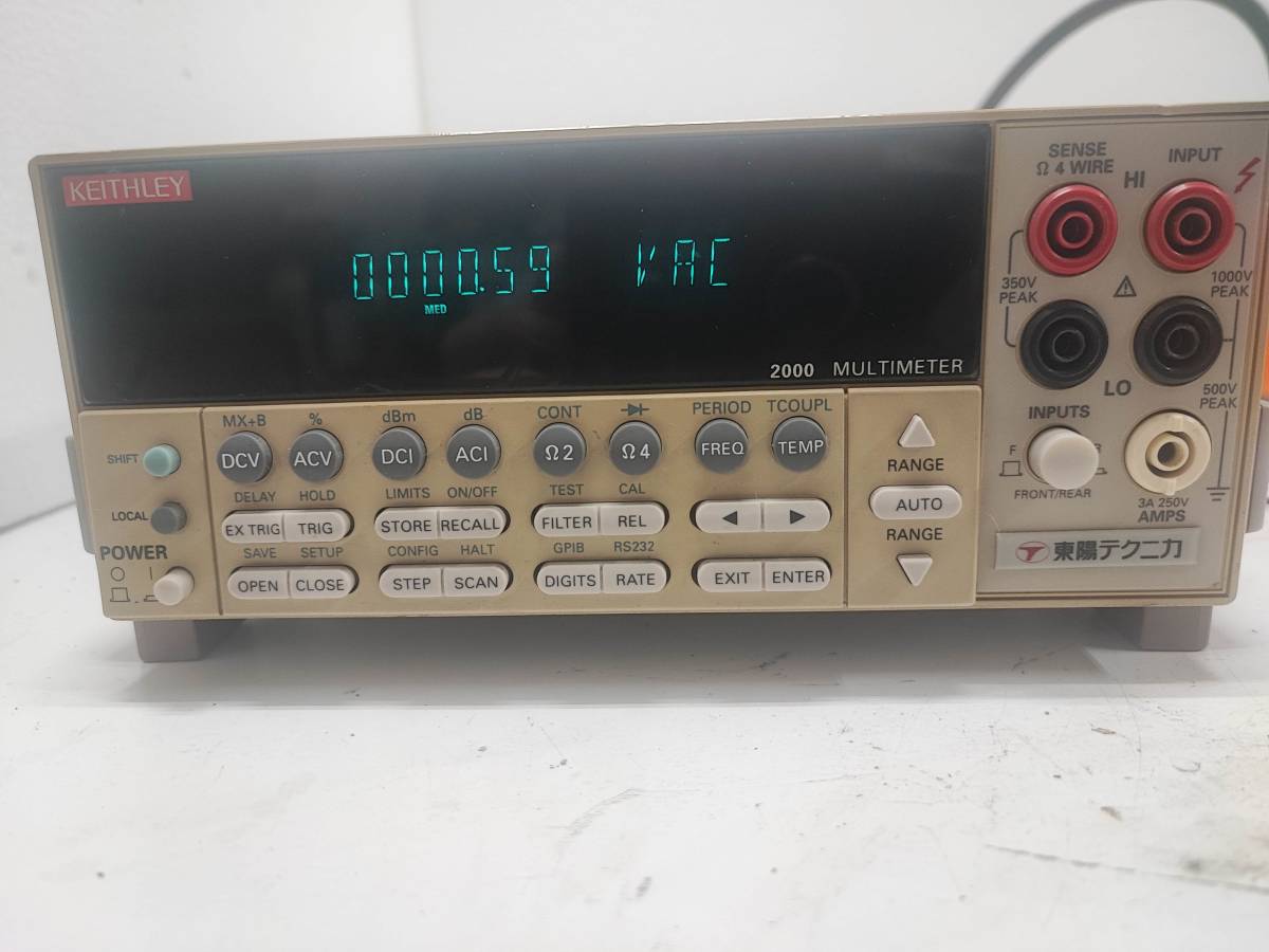 【傷や汚れあり】Keithley / ケースレー / 東陽テクニカ / 高精度デジタルマルチメータ / MULTIMETER / Model ...