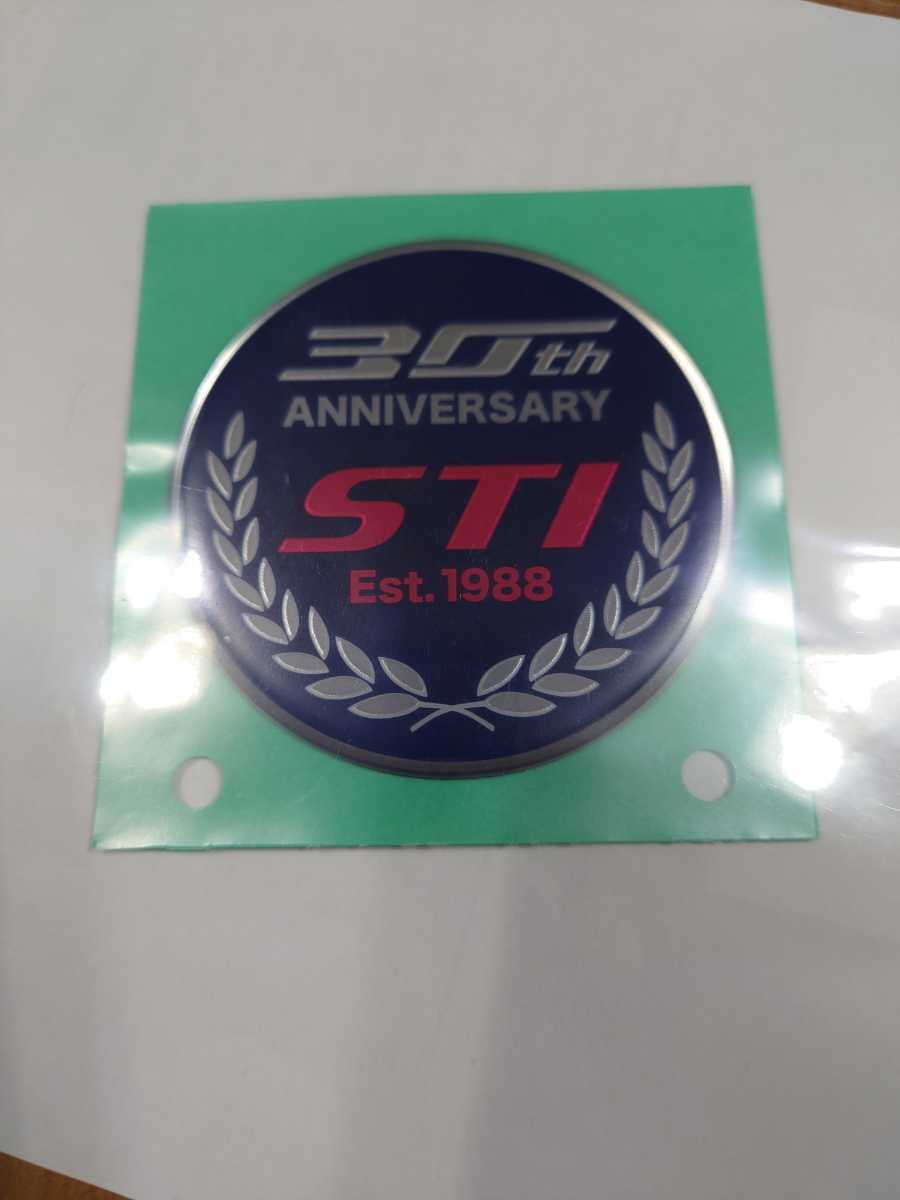 【未使用】STI 30th ANNIVERSARY オーナメント リア WRX STI TYPE RA-R 創立30周年記念 エンブレム 未 ...